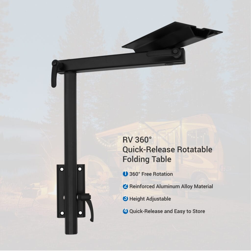 Heavy-Duty Aluminum Adjustable Table Leg with 360° Rotation & Quick ...